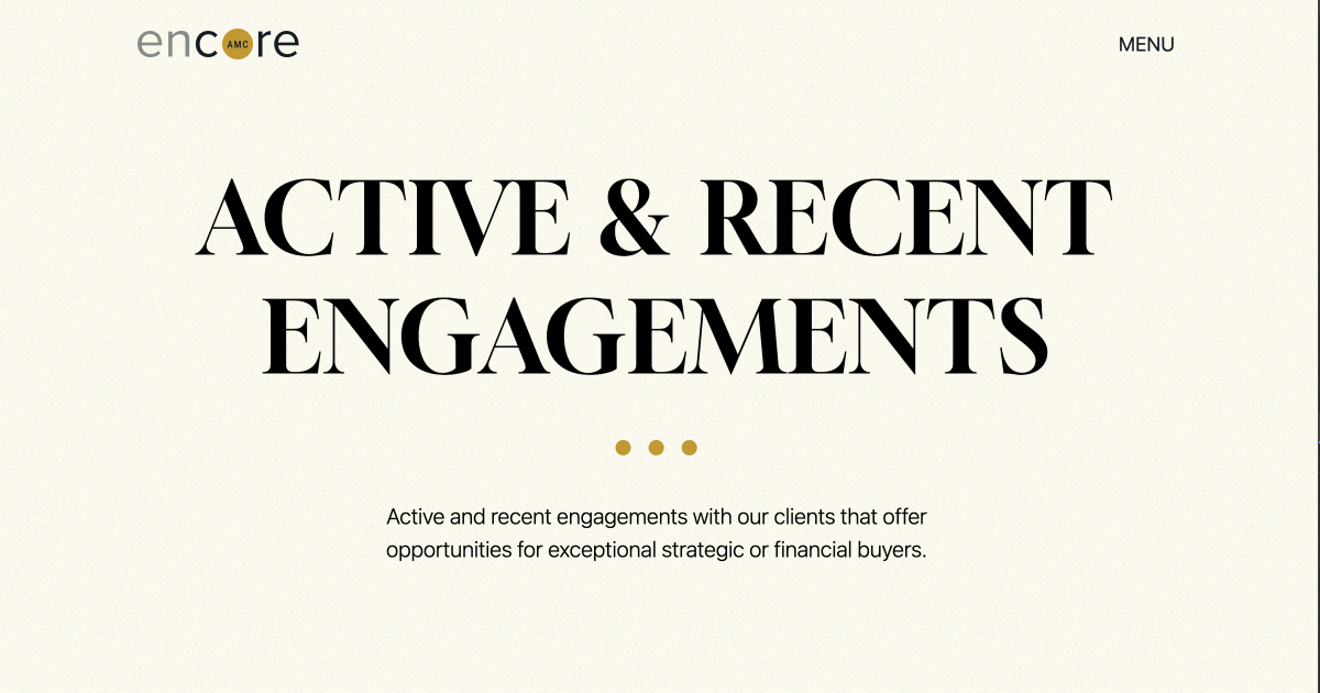 Engagements | Encore AMC