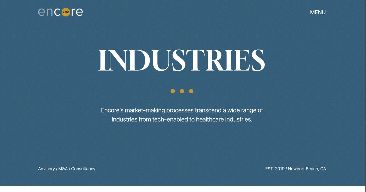 Industries | Encore AMC